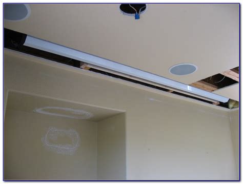Image result for Ceiling Recessed Projector Screen