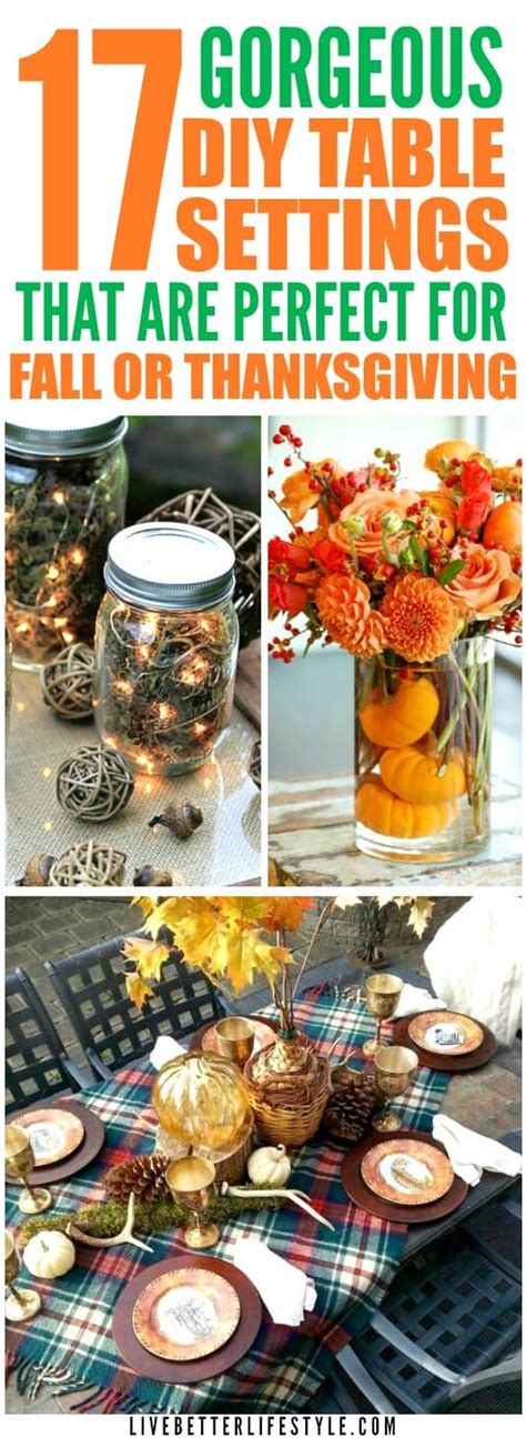 Image result for Fall Table Decorations DIY