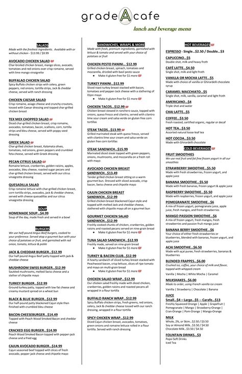 Image result for Class Cafe Menu