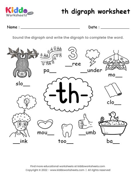 Image result for Digraph Th Words