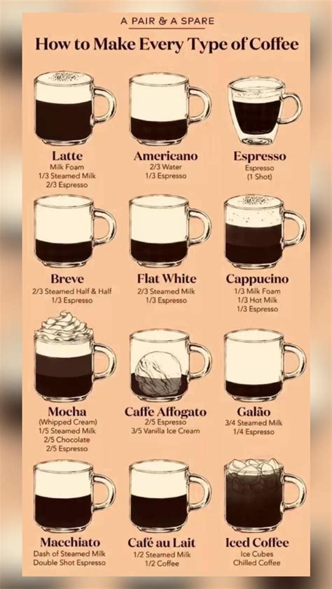 Image result for Different Coffees Explained