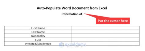 Image result for Auto Populate Multiple Word Documents