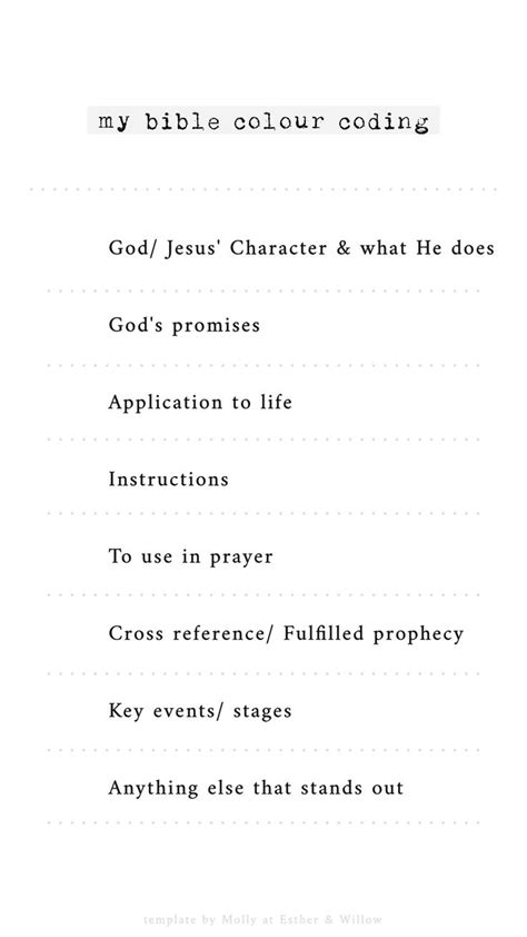 Image result for Bible Color Coding Chart.pdf