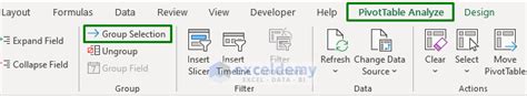 Image result for How to Group in Excel PivotTable
