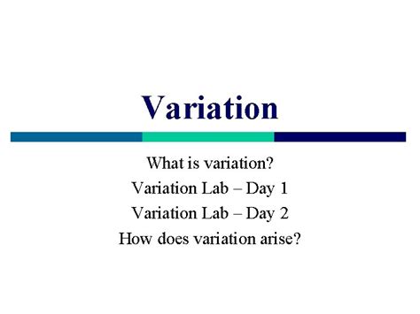 Image result for Variation Means