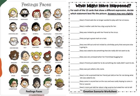 Image result for Emotions Exercises