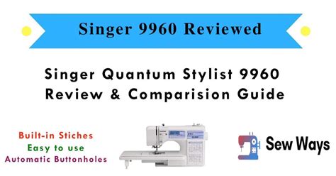 Image result for Singer 9960 Lessons