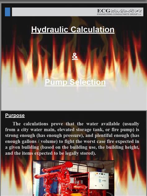 Image result for Hydrant Pump Calculation