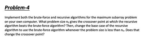 Image result for Brute Force Maximum Subarray Graph