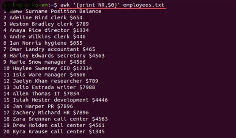 Image result for Awk Program in VirtualBox