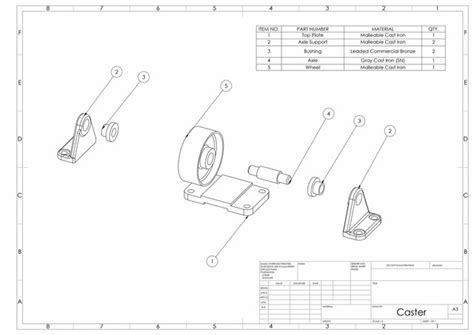 Image result for Caster Wheel SolidWorks