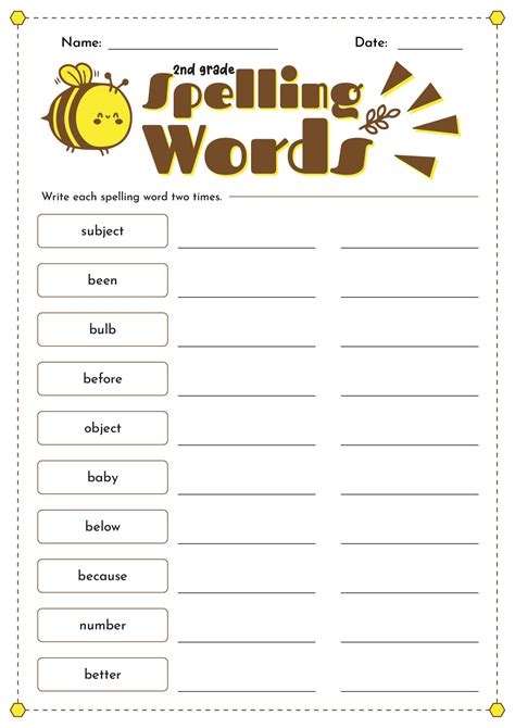 Spelling Word Practice - Worksheet Digital - Worksheets Library - Auto News
