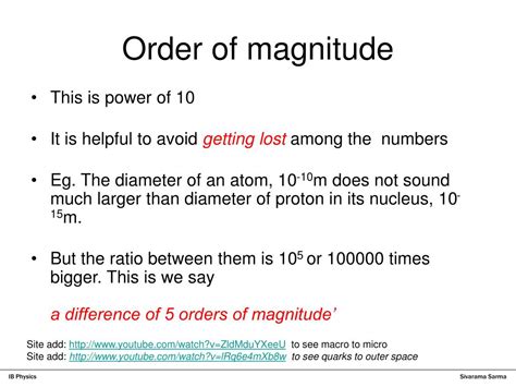Image result for Orders of Magnitude Examples