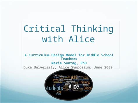 Image result for Critical Thinking Curriculum Model