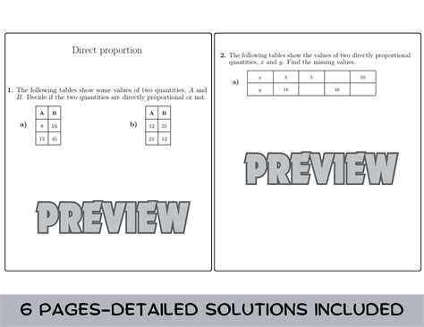 Image result for Direct Proportion Activity