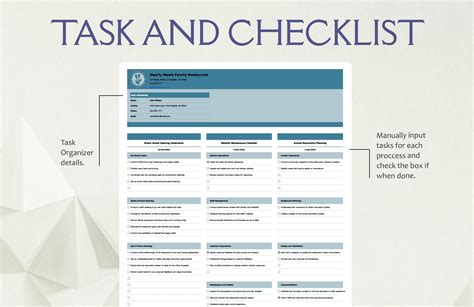 Image result for Task Checklist