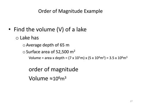 Image result for Orders of Magnitude Examples