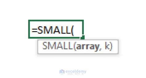 Image result for How to Use Small Function Excel