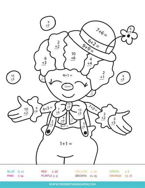 Image result for Simple Easy Addition Color by Number