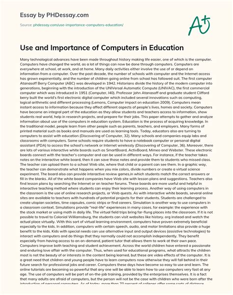 Image result for Importance of Learning Computer Paragraph