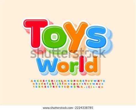 Vector Colorful Banner Toys World Cute Stock Vector (Royalty Free ...