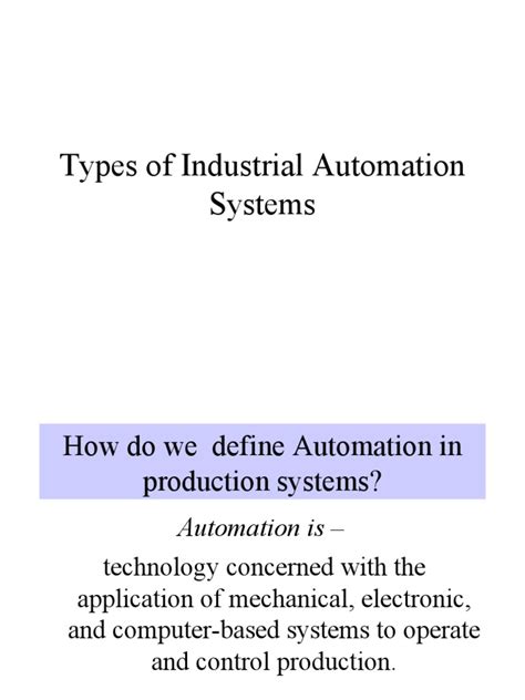 Image result for Types of Automation PDF