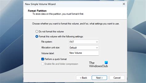 Image result for New Simple Volume Wizard Format Partition