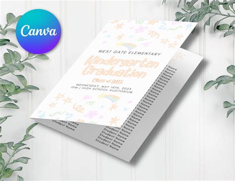 Image result for Free Editable Graduation Program Template
