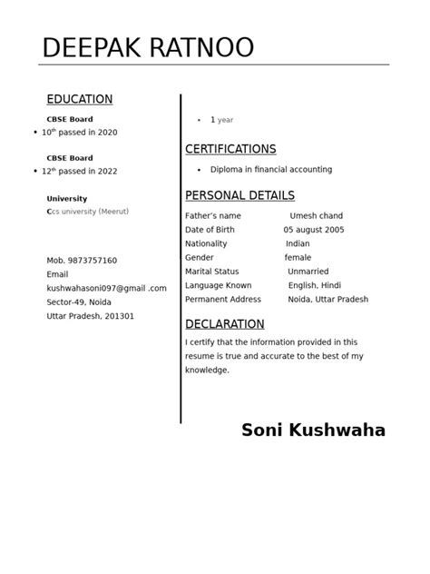 Image result for F Format Resume