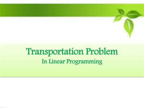 Image result for Transportation Problem Linear Model