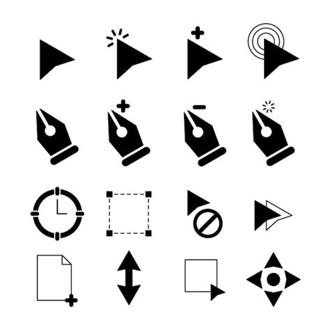 Flat design mouse cursor element | Free Vector