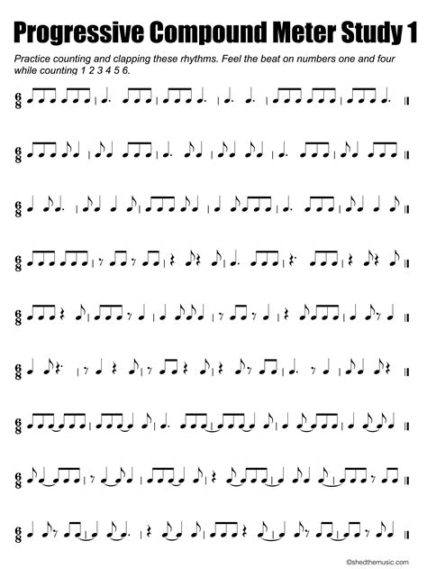 Image result for How to Read in Compound Meter