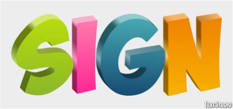 Image result for Sign Text Design