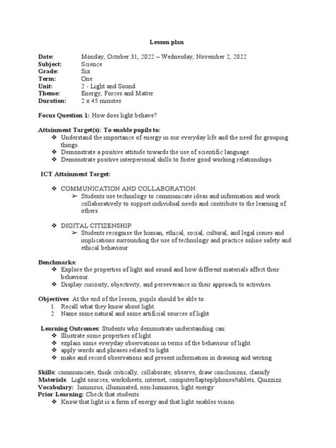 Image result for Light Lesson