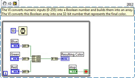 Image result for How to Open Color Box in LabVIEW
