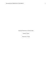 Image result for TESOL Personal Statement Examples