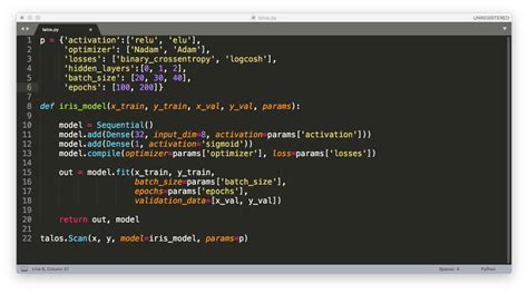 Image result for Python with Talos Framework