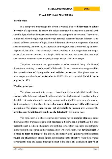 Image result for Setting Up Light Microscope for Phase Contrast Microscopy