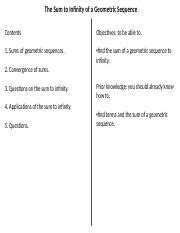 Image result for Sum to Infinity Examples