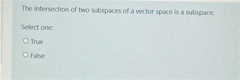 Image result for Intersection of Two Subspace Example