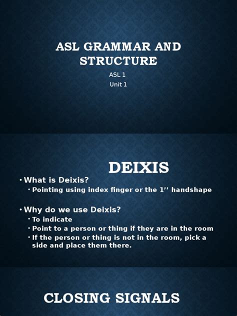 Asl Grammar and Structure | PDF | American Sign Language | Language ...