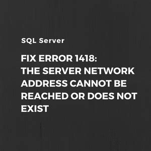 Image result for SQL Error 1418