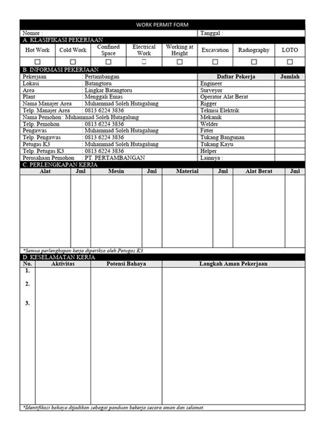 Image result for Work Permit Request Form