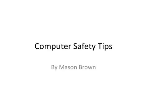 Image result for Computer Safety Tips Desktop
