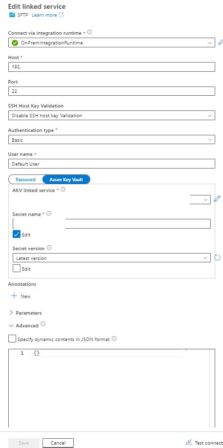 Image result for Azure Data Factory and SFTP