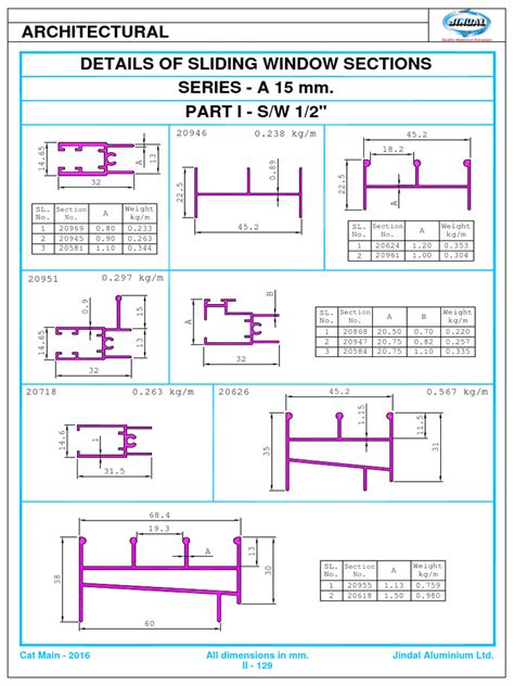 Image result for Horizontal Slider Window Cross Section