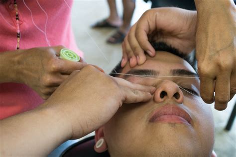 Image result for Forehead Threading