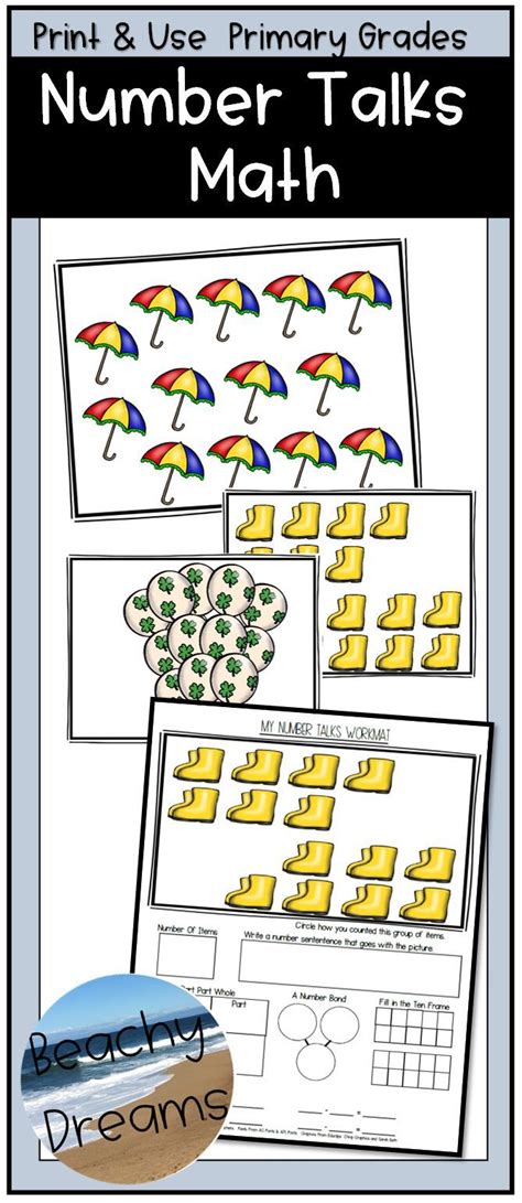 Image result for Number Talks Worksheets