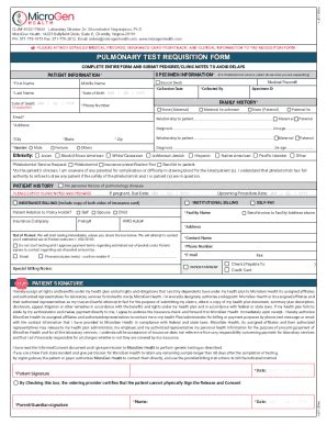Image result for Microgen Lab Requisition Form