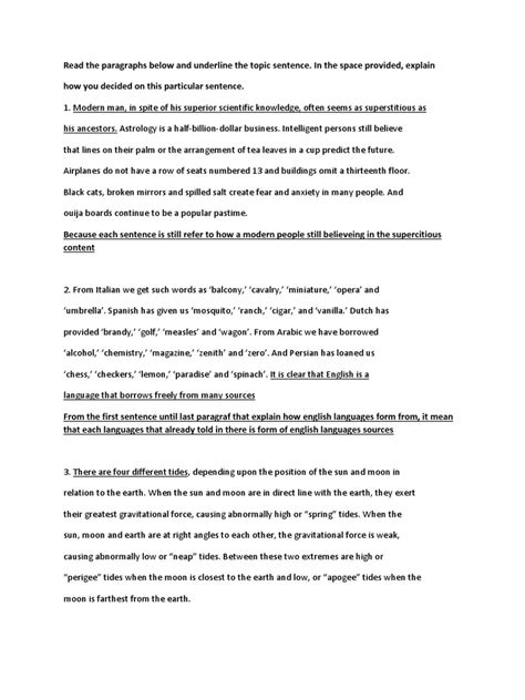 Image result for Example of Paragraphs and Underline